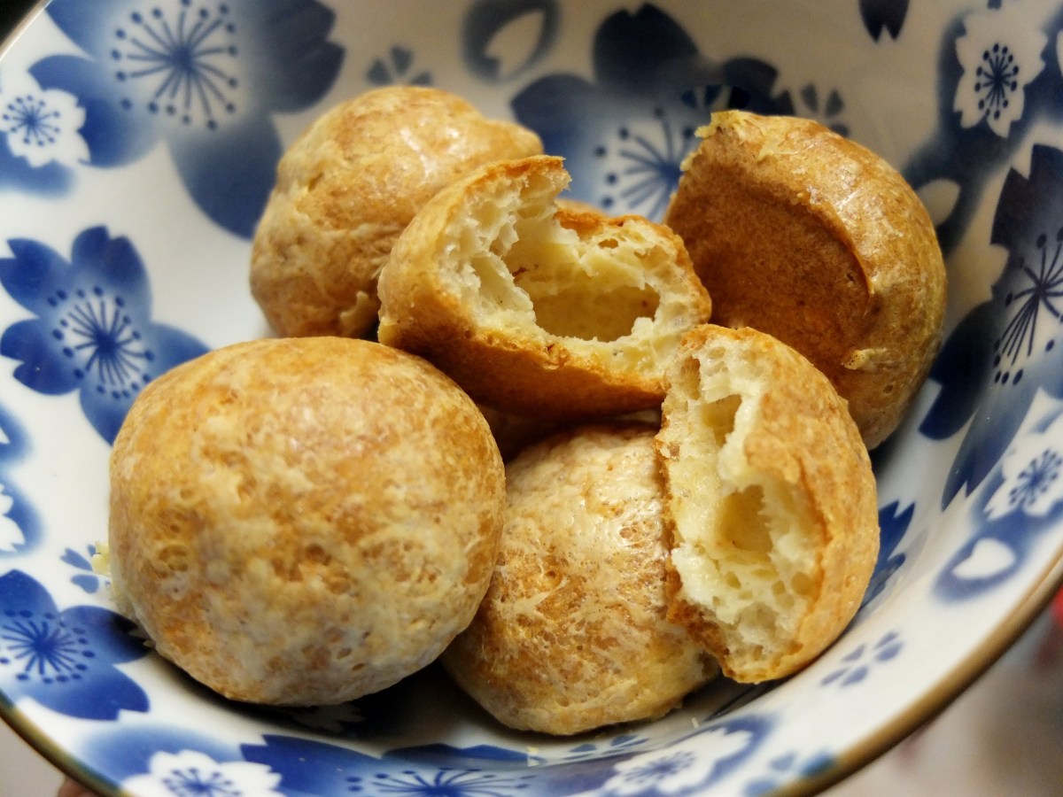 Cumin and cayenne pepper gougères (cheese choux puffs) recipe! A great ...