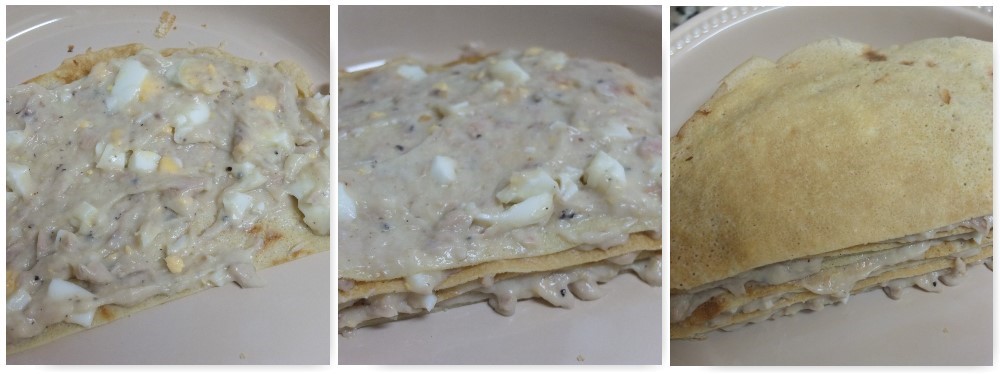 Tuna and egg crêpe cake | lili's cakes