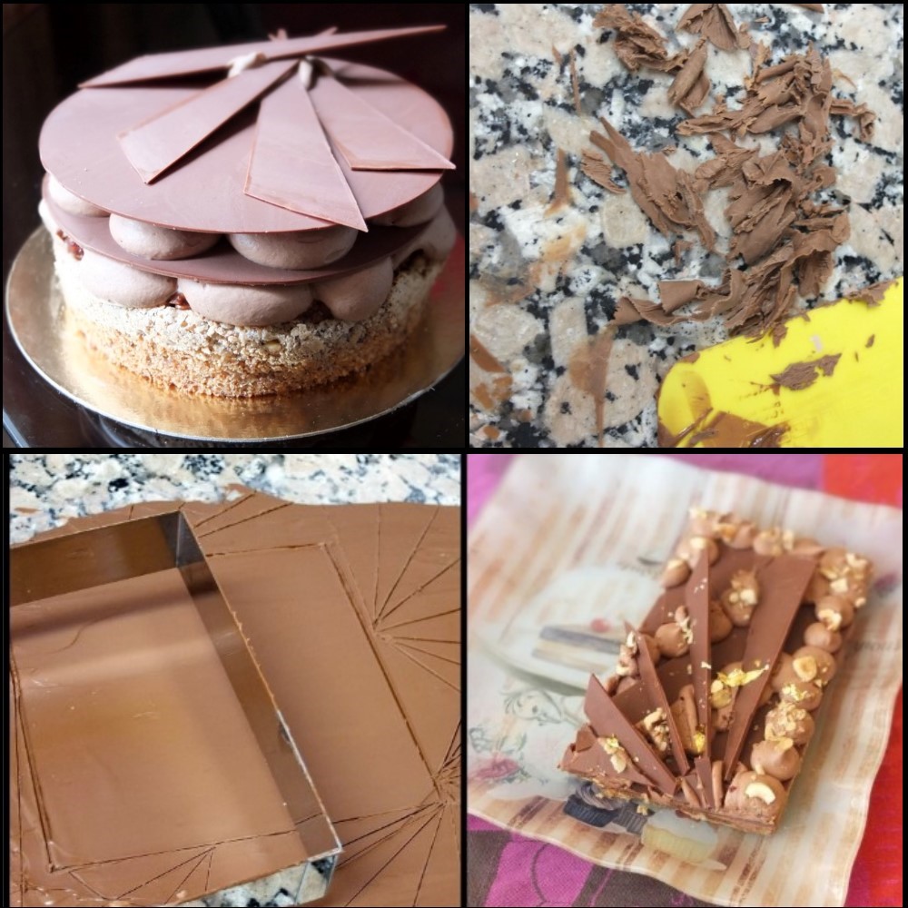 Making thin decorative shapes with tempered chocolate | lili's cakes