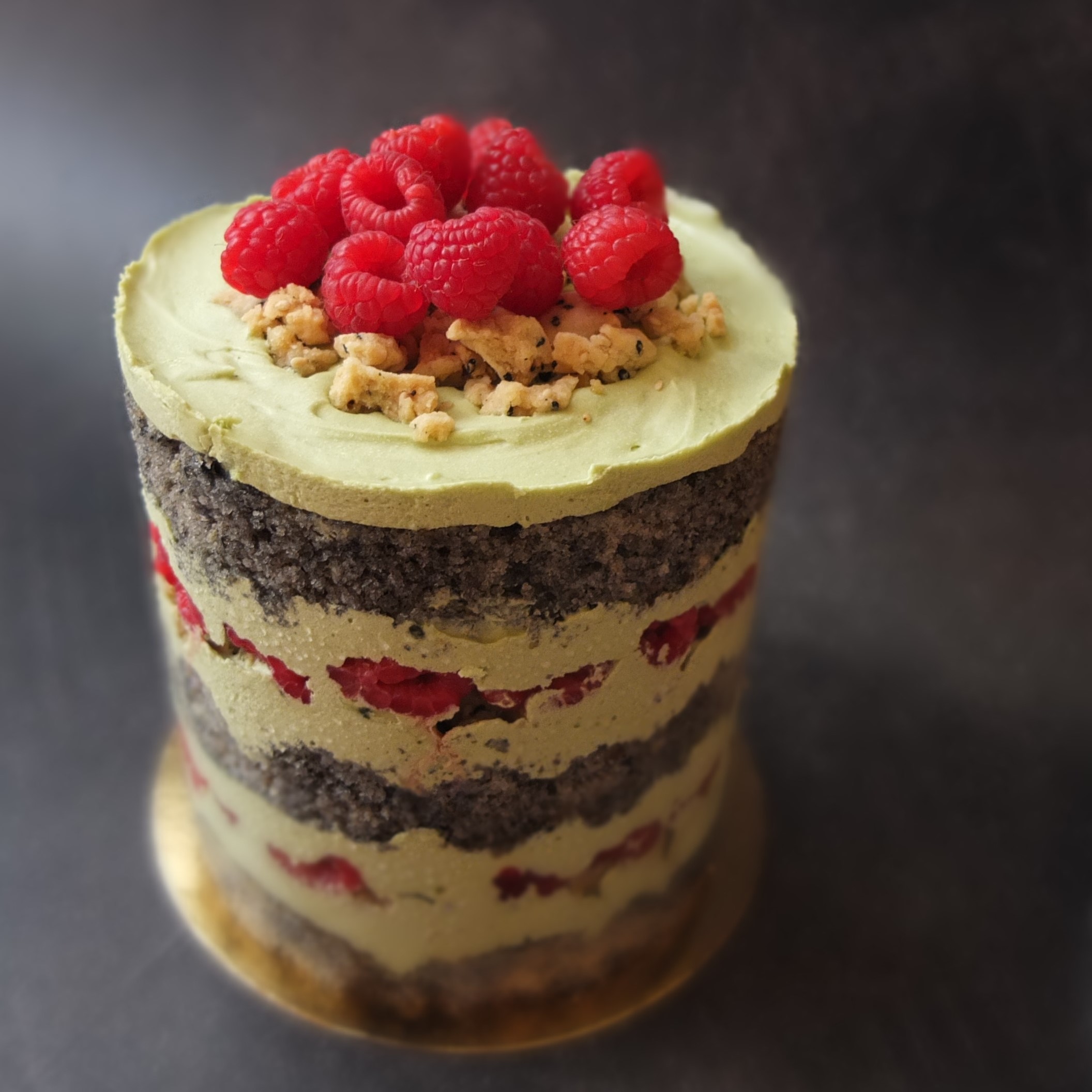Black sesame, raspberry and matcha layer cake recipe! Glutenfree or not ...