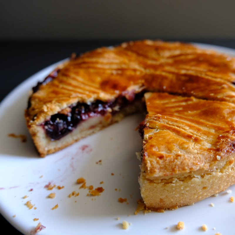 Healthier Gâteau Basque recipe! Citrus, blackcurrant, cherry and walnut ...