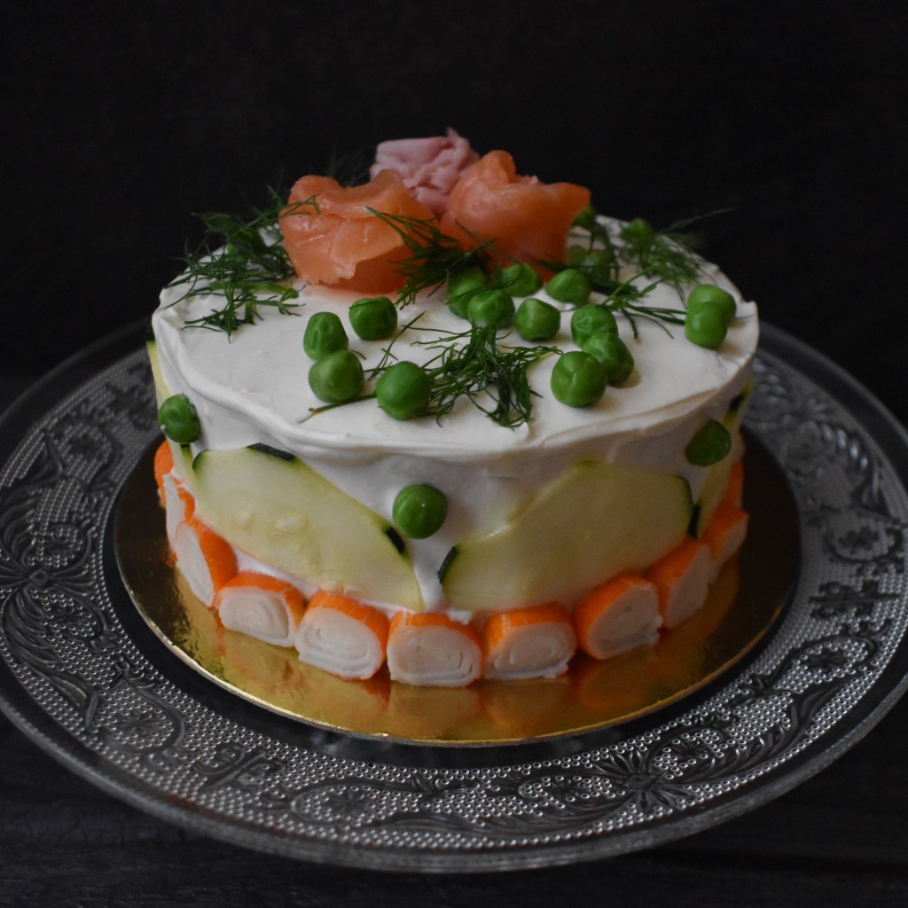 Smörgåstårta Swedish sandwich cake recipe! An easy delish savoury treat ...