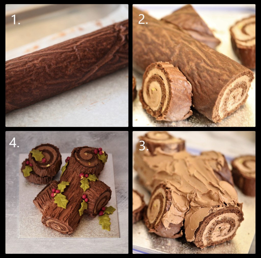 Chocolate yule log cake recipe! A bûche de Noël with glutenfree and ...