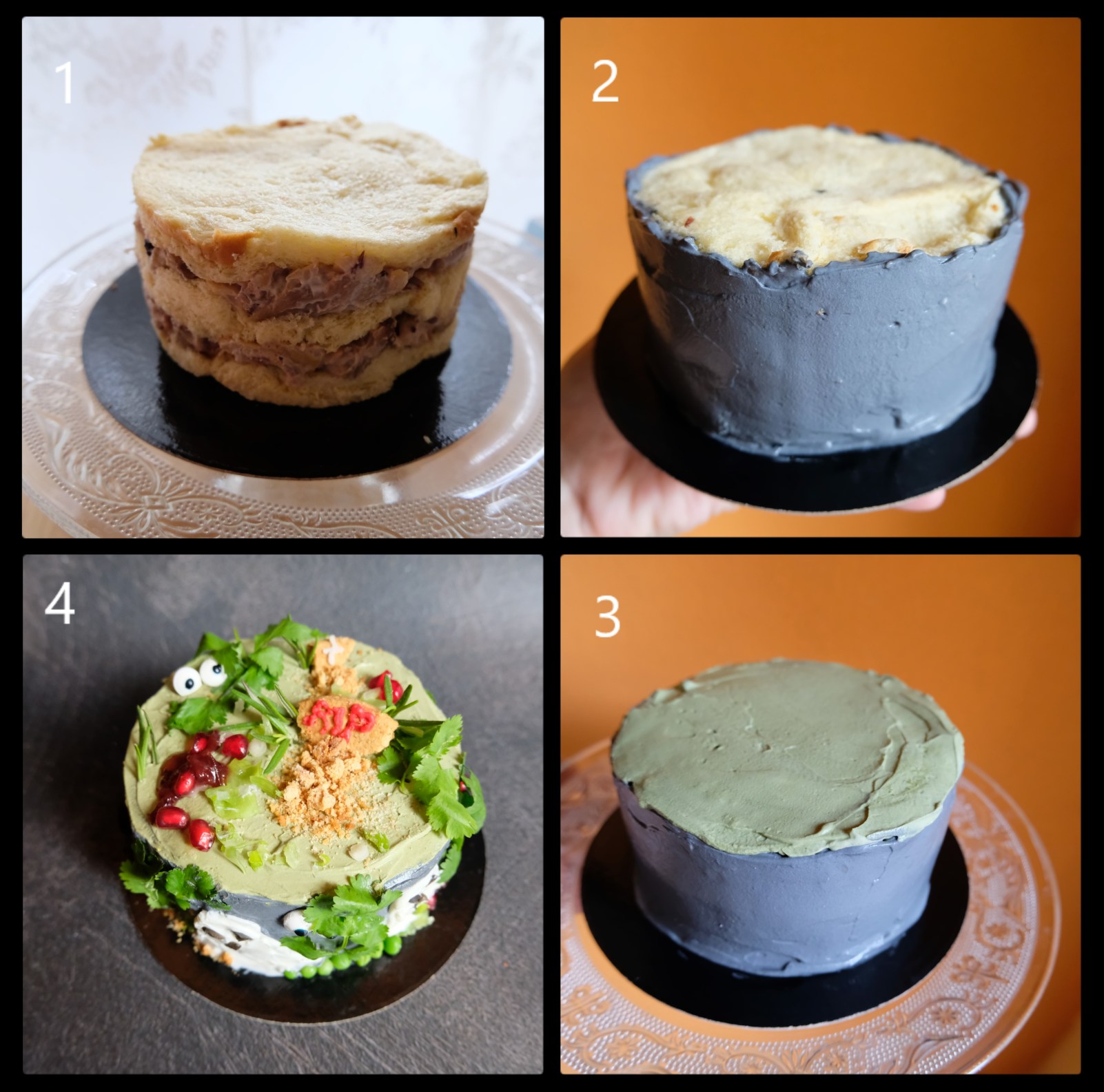 Halloween savoury Swedish sandwich cake recipe! A spooky roast dinner ...